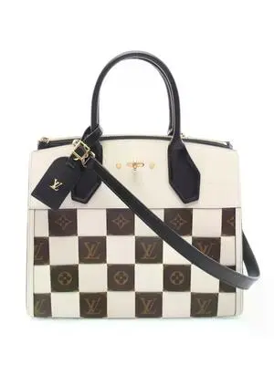 LOUIS VUITTON 2019 Mm City Steamer Monogram Tote Bag - Neutrals