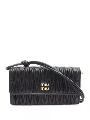 Miu Miu Matelassé 2-way Shoulder Bag - Black