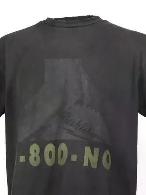 NO BISHOP NO KING 1-800-no Graphic-print Washed T-shirt