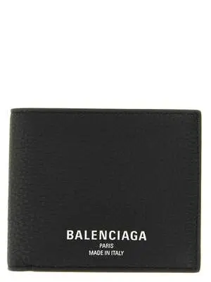 Balenciaga Credit Folded' Wallet - Black