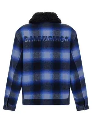 Balenciaga Flannel Bomber Jacket