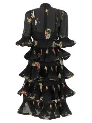 Zimmermann Pleated Sleeved Dress
