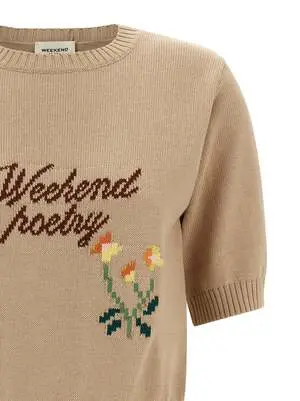 Max Mara Wkdfiacre' Intarsia Sweater