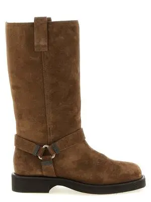 Brunello Cucinelli Monile Suede Boots - Brown
