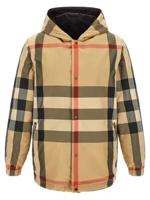 Burberry Elmhurst' Hooded Reversible Jacket