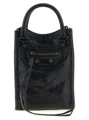 Balenciaga Le City Tote' Phone Holder - Black