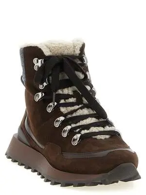 Brunello Cucinelli Lace-up Ankle Boots With Hooks
