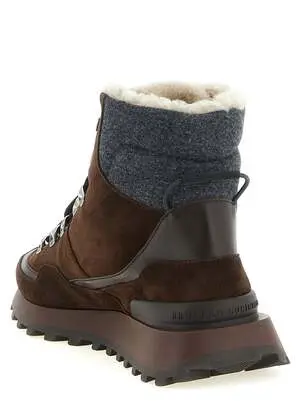 Brunello Cucinelli Lace-up Ankle Boots With Hooks