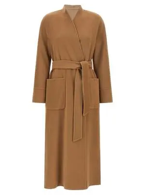 Max Mara Nodo' Reversible Coat - Cream