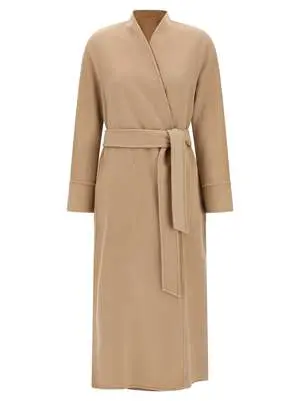 Max Mara Nodo' Reversible Coat - Cream