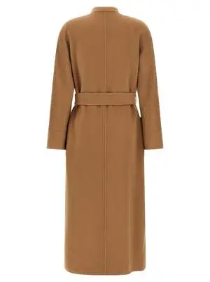 Max Mara Nodo' Reversible Coat - Cream
