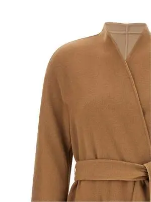 Max Mara Nodo' Reversible Coat - Cream