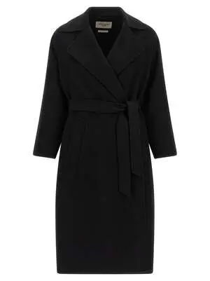 Max Mara Operoso' Dressing Gown Coat - Black