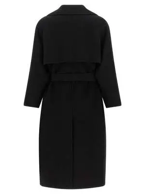Max Mara Operoso' Dressing Gown Coat - Black