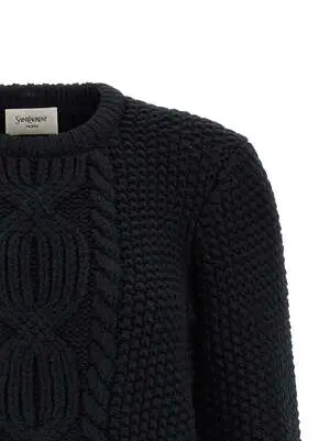 Saint Laurent Wool Sweater With Processing