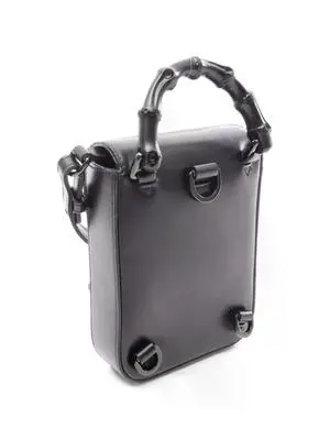 Gucci 2010s Bamboo Leather Cross Body Bag