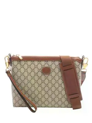 Gucci 2000-2015 Gg Supreme Interlocking G Crossbody Bag - Neutrals