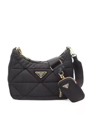 Prada Quilted Shoulder Bag - Black