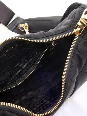 Prada Quilted Shoulder Bag - Black