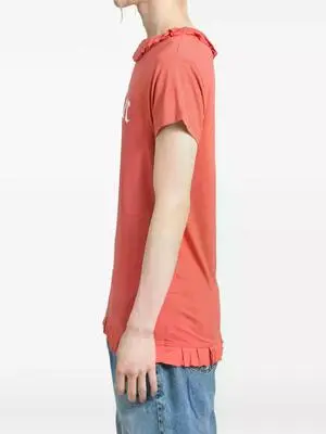 VAIN Ruffle-trimmed Graphic-print T-shirt