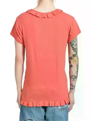 VAIN Ruffle-trimmed Graphic-print T-shirt
