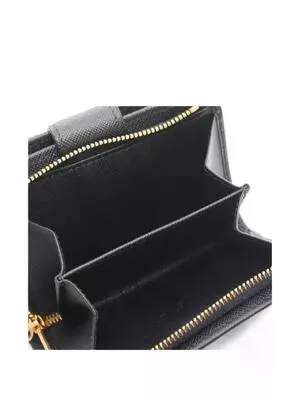 Prada Saffiano Triang Bi-fold Wallet