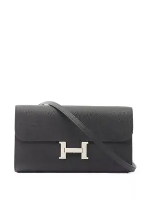 Hermès Hermès Constance Leather Shoulder Bag Black