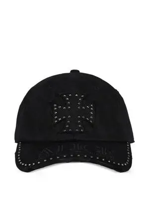 ALICE HOLLYWOOD Stud-embellished Distressed Cap