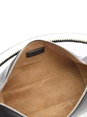 Loewe Mini Woven Leather Shoulder Bag - Black