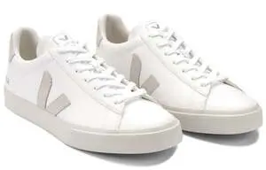 VEJA Campo Chromefree Lace-up Sneakers - White/natural
