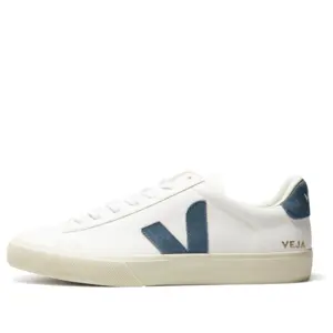 VEJA VEJA Campo Chromefree Lace-Up Sneakers White/blue