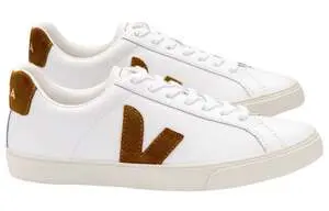 VEJA Esplar Leather Sneakers - White/camel