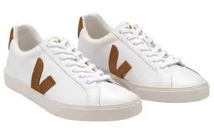 VEJA Esplar Leather Sneakers - White/camel