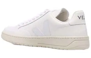 VEJA V-12 Leather Sneakers - White/cream