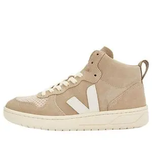 VEJA V-15 Suede High Top Sneakers - Dune/pierre