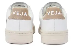 VEJA V-12 Leather Sneakers - White/beige