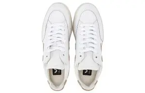 VEJA V-12 Leather Sneakers - White/beige