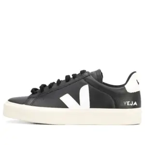 VEJA VEJA Campo Chromefree Leather Sneakers Black/white