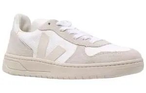 VEJA V-10 Low-top Mesh Sneakers - White/beige