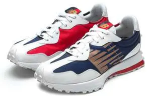 NEW BALANCE 327 X Kiks X Nuttsh Art 'white Red Blue