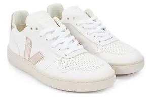 VEJA V- Chromfree Low-top Sneakers - White/gold
