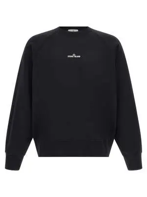 Stone Island Print Sweatshirt - Black