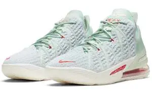 Nike Lebron 18 Ep & Lebron Qs Sneakers - Green/red