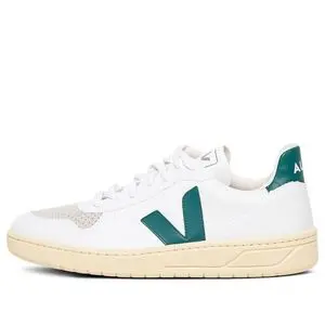 VEJA V-10 Cwl Low Top Sneakers - White/green