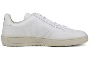VEJA V-12 Leather Sneakers - White/cream