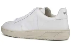 VEJA V-12 Leather Sneakers - White/cream
