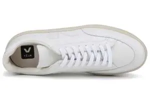 VEJA V-12 Leather Sneakers - White/cream