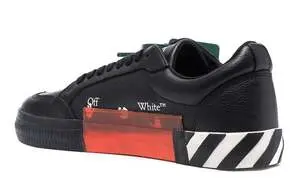 Off-White Low Vulcanized Canvas Sneaker - Black/white/red