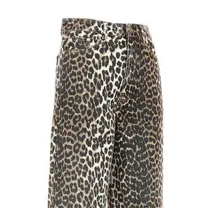 GANNI Leopard-print 'lari' Jeans