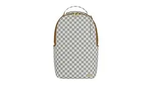 SPRAYGROUND Graff Embossed Cream Check Dlxsv Backpack
